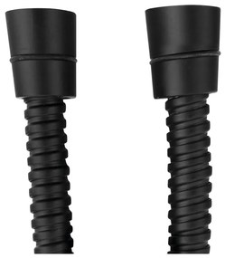 Matně černá sprchová hadice z nerezové oceli Powerflex – Sapho