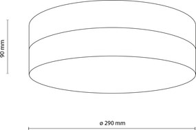 TK Lighting Bílé stropní svítidlo Pori 290mm pro žárovku 2x E27 TK864