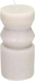 Svíčka Cornelia 14cm light grey