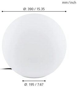 Eglo 98102 - Venkovní lampa MONTEROLO 1xE27/40W/230V IP65 pr.390
