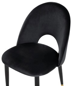Set 2 ks. jídelních židlí MAGI (látka) (černá). 1018794