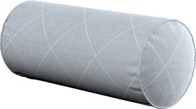 Jednoduchý válečkový polštář barva šedá látka pletený vzor, vzorované