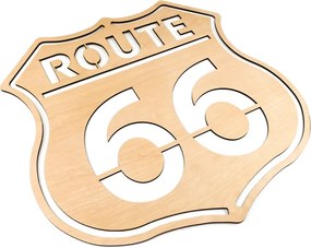 Dřevěná dekorace Route 66