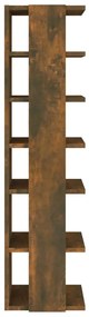 Botník kouřový dub 27,5x27x102 cm kompozitní dřevo - Default Title