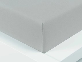 XPOSE® Jersey prostěradlo Exclusive - světle šedé 120x200 cm