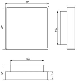 Fabas 3233-65-102 - Technické svítidlo OBAN 2xE27/30W/230V IP65