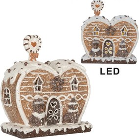 Perníková LED chaloupka Gingerbread Cotti - 18*10*19 cm