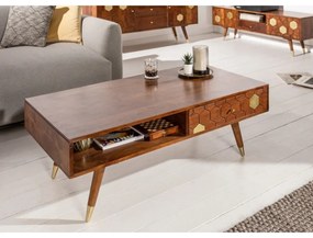 Massive home | Konferenční stolek Mystic Gold 117 cm masiv akácie 39948