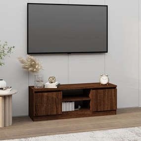 vidaXL TV skříňka s dvířky 102 x 30 x 36 cm [823353] Barva: Černá