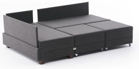 Hanah Home Rohová pohovka FLY antracit levá 280 cm 825BLC2668