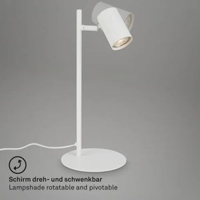 Briloner 7408-016 - Stolní lampa RETRO 1xGU10/9W/230V bílá