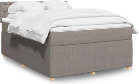 Box spring postel s matrací taupe 140x190 cm textil 3289769