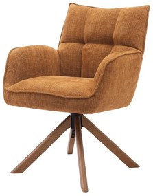 Designová otočná židle Callahan II skořicová
