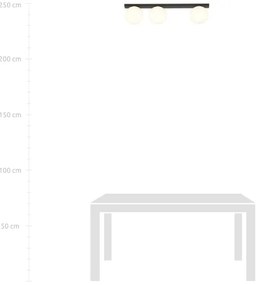 Stropní svítidlo FIT 3xE14/10W/230V černá/bílá