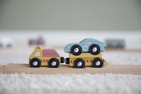 Vláčkodráha dřevěná - Set autíček