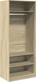 Šatní skříň dub sonoma 80 x 50 x 200 cm kompozitní dřevo 3307695