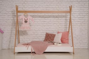 Vingo První dětská postel včetně matrace a roštu Barva: postel 80x160 - konstrukce bez látky