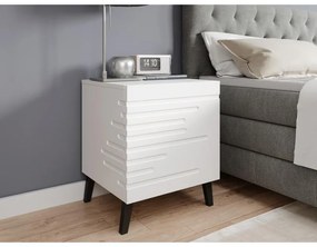 Noční stolek Doppo 1S, Barva: bílá
