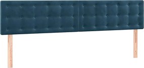Box spring postel s matrací tmavě modrá 120x190 cm samet 3270497