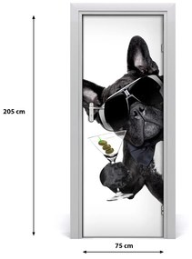 Samolepící fototapeta na dveře Piezo z martini 75x205 cm