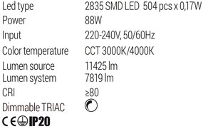 Světla a lustry REDO GROUP Redo ORBIT černé stropní svítidlo 01-3312/LED 88W/CCT 3000K/4000K