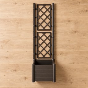 STEFANPLAST Truhlík 30 l s treláží/mřížkou, hnědý