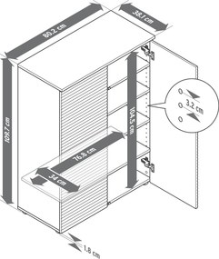Tchibo - Botník - barva: bílá
