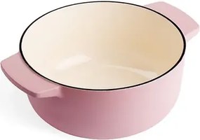 KitchenAid Litinový kastrol s poklicí růžová 22 cm / 3,3 l / litina /