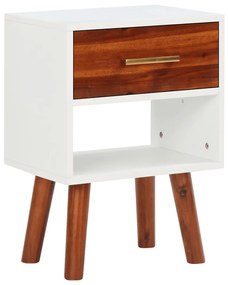 Noční stolek masivní akáciové dřevo 40 x 30 x 57 cm - Default Title
