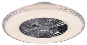 Trio R62412106 LED svítidlo s ventilátorem Harstad 1x40W | 3000lm | 3000-6500K