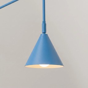Sollux Lighting Nástěnné svítidlo NOX 1 světle modré s vypínačem