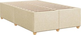 Box spring postel s matrací krémová 120x200 cm textil 3286645