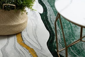 Dywany Łuszczów, AKCE: 👣🛡️80x150 cm Kusový koberec Emerald 1017 green and gold + protiskluzová úprava, zelená, kancelář