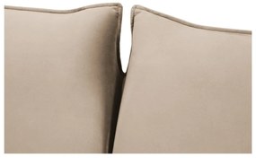 Béžová sametová rozkládací pohovka 194 cm Vienna – Cosmopolitan Design