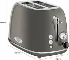 ProfiCook TA 1193 antracit / Toaster / 815 W / pro 2 toasty