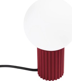 Stolní lampa Halo, 1x bílé skleněné stínítko, bo