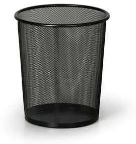 Drátěný odpadkový koš na papíry, 12 litrů, černý