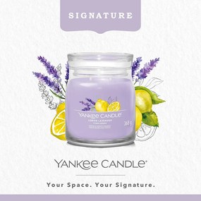 Yankee Candle vonná svíčka Signature ve skle střední Lemon Lavender 368g