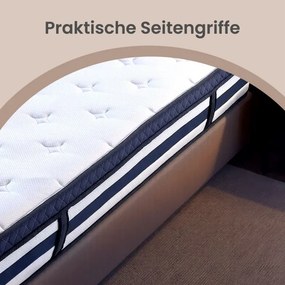 7-zónová matrace s gelovou paměťovou pěnou RMZB35238Q101 výška 25 cm