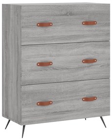 Skříň highboard šedá sonoma 69,5 x 34 x 180 cm kompozitní dřevo - Default Title