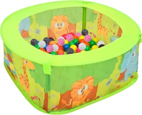 vidaXL Suchý bazén s 300 míčky pro děti 75 x 75 x 32 cm [3107719] Barva: Vícebarevné 2
