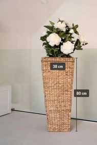 Květináč ASIA, vodní hyacint, výška 80 cm, natur