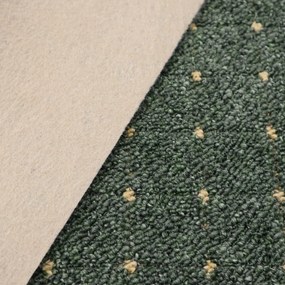 Condor Carpets, Metrážový koberec Udinese zelený - neúčtujeme odřezky z role, na míru, šíře 4m, zelená, filc, chodba / předsíň