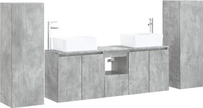 Sada koupelnového nábytku 5 ks Betonově šedá 33 x 34,5 x 100 cm 3405996