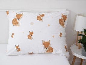 MK Lůžkoviny Bavlněný povlak na polštář Renforcé 70 x 90 cm - Lišky