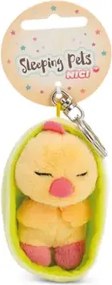 NICI GREEN klíčenka spící Kuřátko + světle zelený košík 12 cm