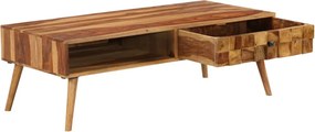 Konferenční stolek z masivní akácie 110x50x37 cm medový 246201