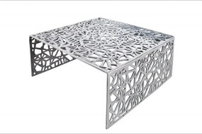 Konferenční stolek Abstrakt 60cm stříbrný / 35722