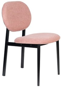 OnaDnes -20% Růžová látková jídelní židle ZUIVER SPIKE