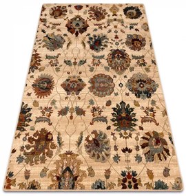 Kusový koberec vlněný Dywilan Superior Latica Krémový  Béžový Rozměr: 200x300 cm